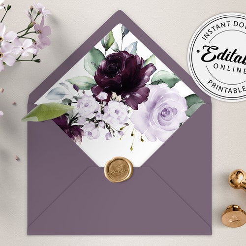 printable-greenery-a7-envelope-liner-template-a7-euro-flap-etsy-australia