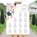 Navy Blue and Blush Pink Seating Chart Template • INSTANT DOWNLOAD ...
