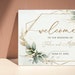 Boho Greenery Wedding Welcome Sign Template (vertical, Horizontal ...