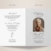 Modern Funeral Program Template Minimalist Memorial Program - Etsy