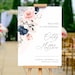 Navy Blue and Blush Pink Welcome Sign Template • INSTANT DOWNLOAD ...