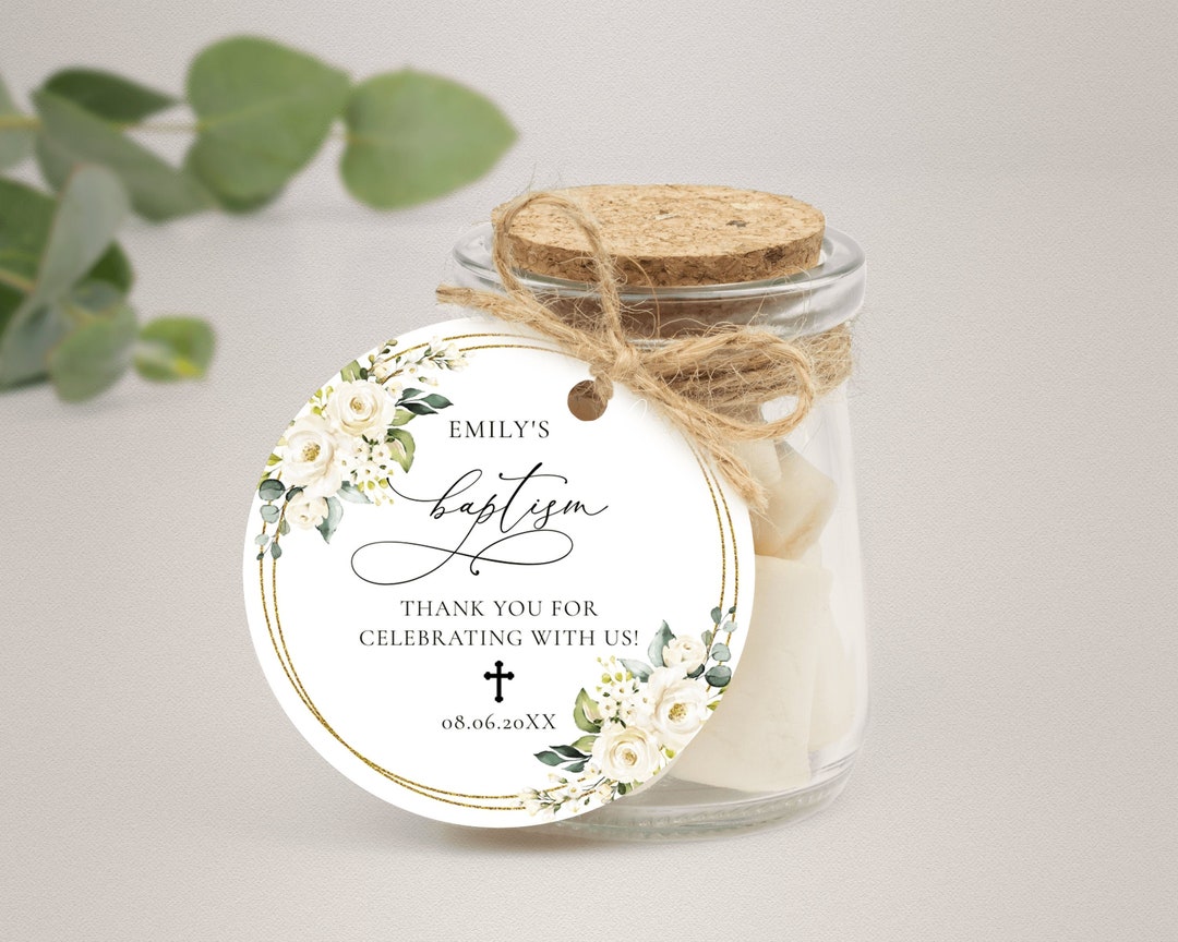 Printable Gift Favor Tag Template, Thank You Stickers, Labels • INSTANT ...