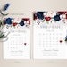 Burgundy and Navy Blue Calendar Wedding Save the Date Template - Etsy