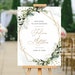 Boho Greenery Wedding Welcome Sign Template • INSTANT DOWNLOAD ...