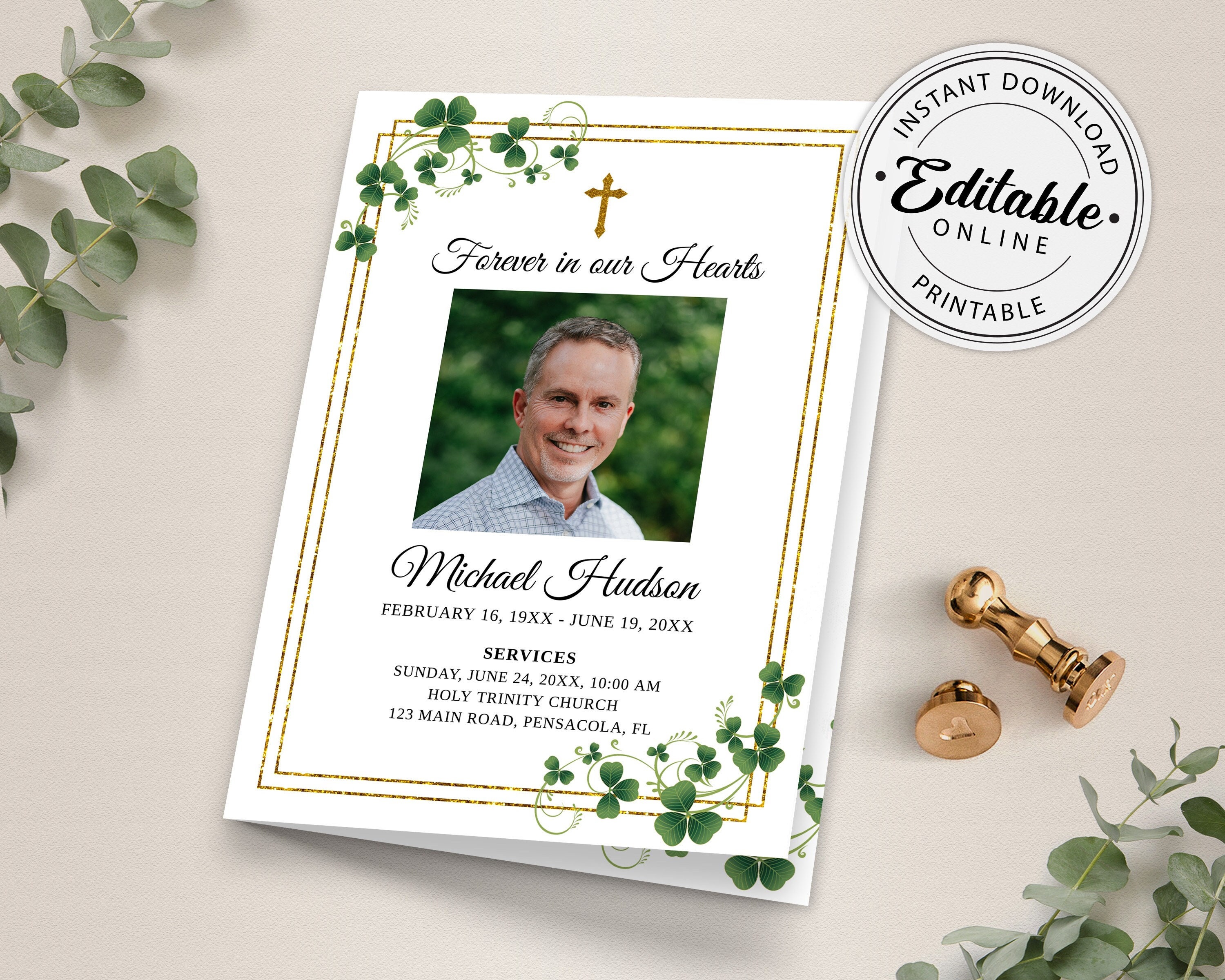 Regilious Funeral Borders Frames