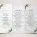 Trifold Wedding Program Template, Greenery Trifold Wedding Brochure ...