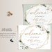 Boho Greenery Baby Shower Welcome Sign Template vertical - Etsy