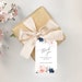 Navy Blue and Blush Pink Favor Tag Template, Gift Tag Template ...