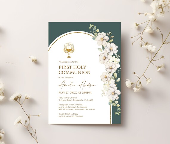 Irish Communion Invitations