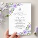 Lavender, White and Blue First Holy Communion Invitation Template ...