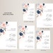 Navy Blue and Blush Pink Welcome Sign Template • INSTANT DOWNLOAD ...