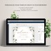 Boho Greenery Wedding Welcome Sign Template With White Roses • INSTANT ...