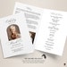 Modern Funeral Program Template Minimalist Memorial Program - Etsy