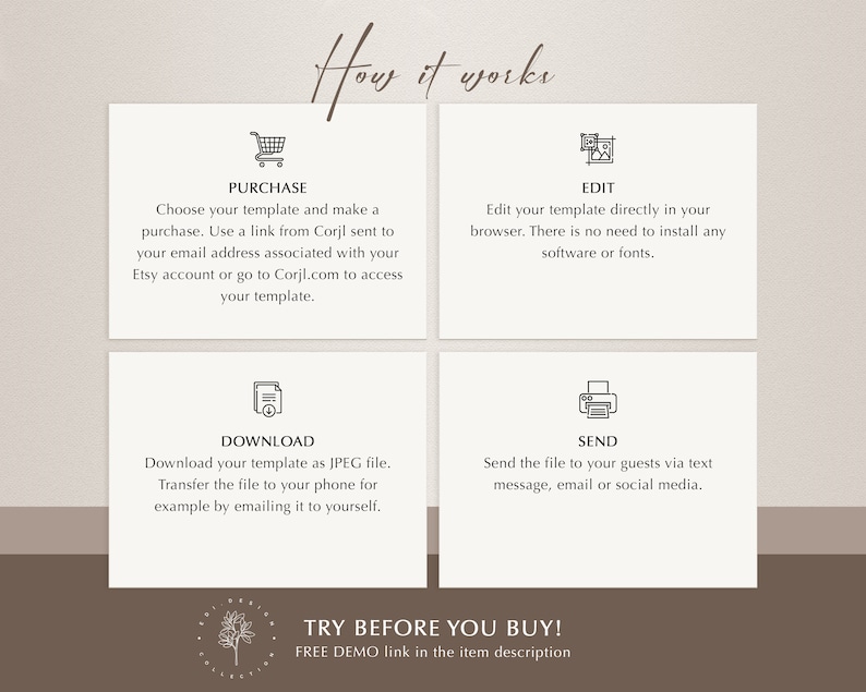 Burgundy Floral Electronic Save the Date Template (evite) A115 - Etsy ...