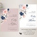 Navy Blue and Blush Pink Welcome Sign Template • INSTANT DOWNLOAD ...