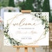 Boho Greenery Wedding Welcome Sign Template INSTANT DOWNLOAD Editable ...