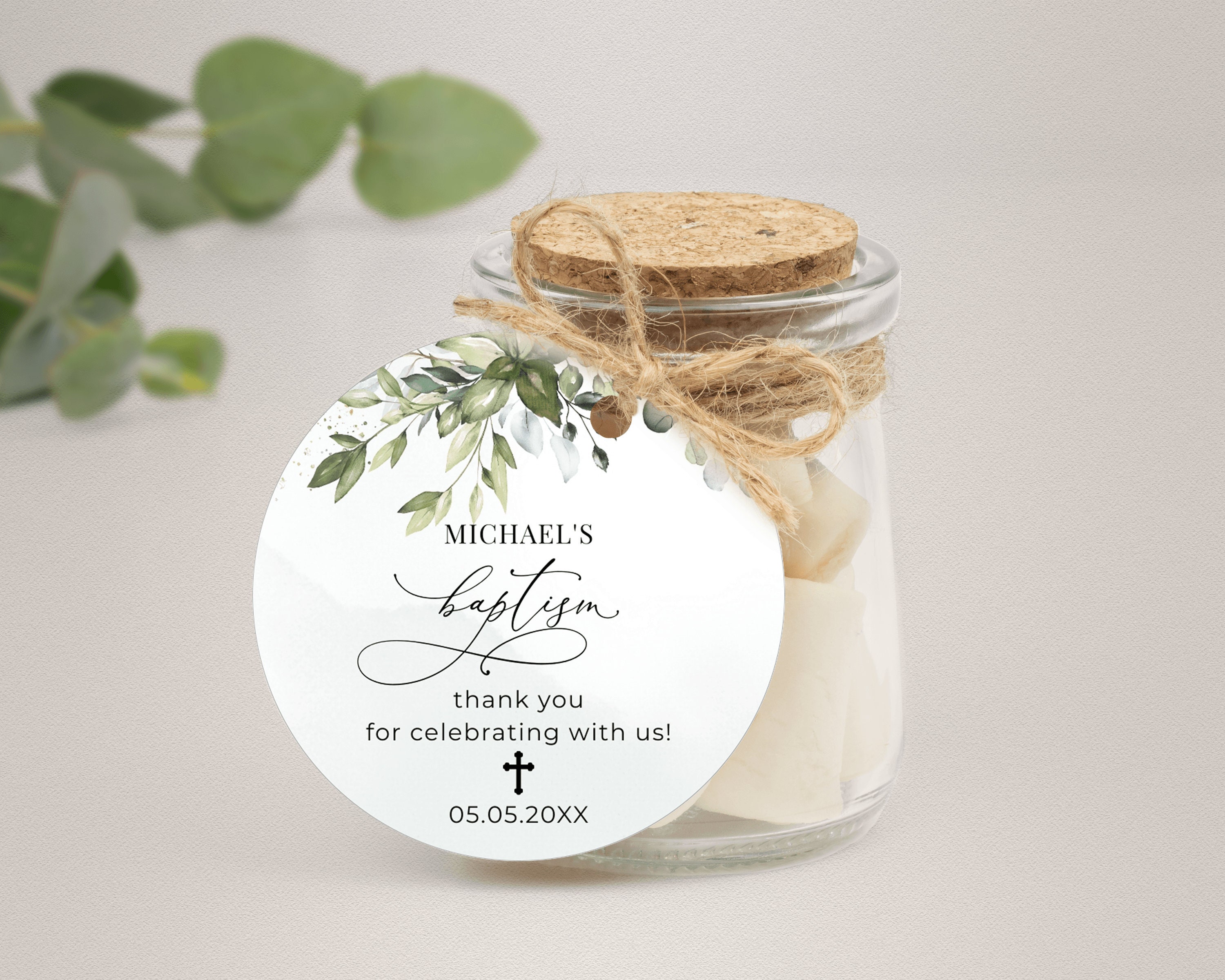 Labels For Baptism Favors