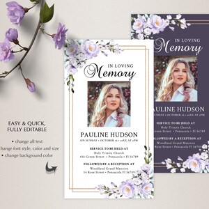 Electronic Funeral Announcement, Funeral Invitation for Smartphones ...