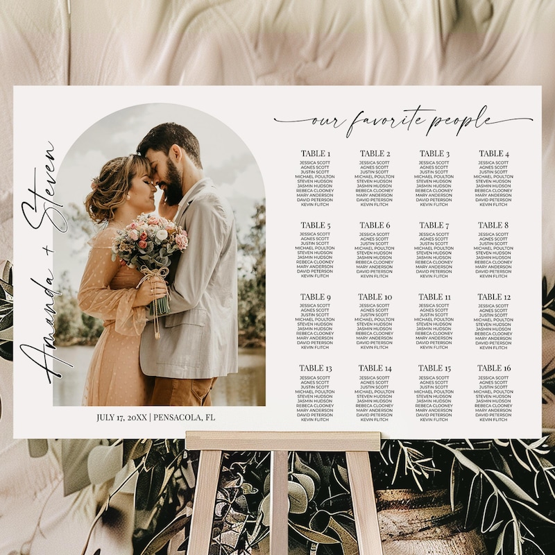 Seating Chart Design Photo - Etsy UK