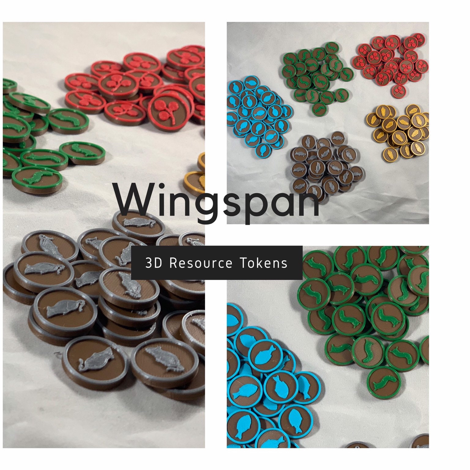 Wingspan Board Game 3D Resource Tokens, Board Game Upgrades, Board Game ...
