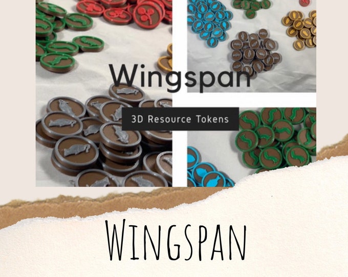 Wingspan Board Game 3D Resource Tokens Board Game Upgrades - Etsy