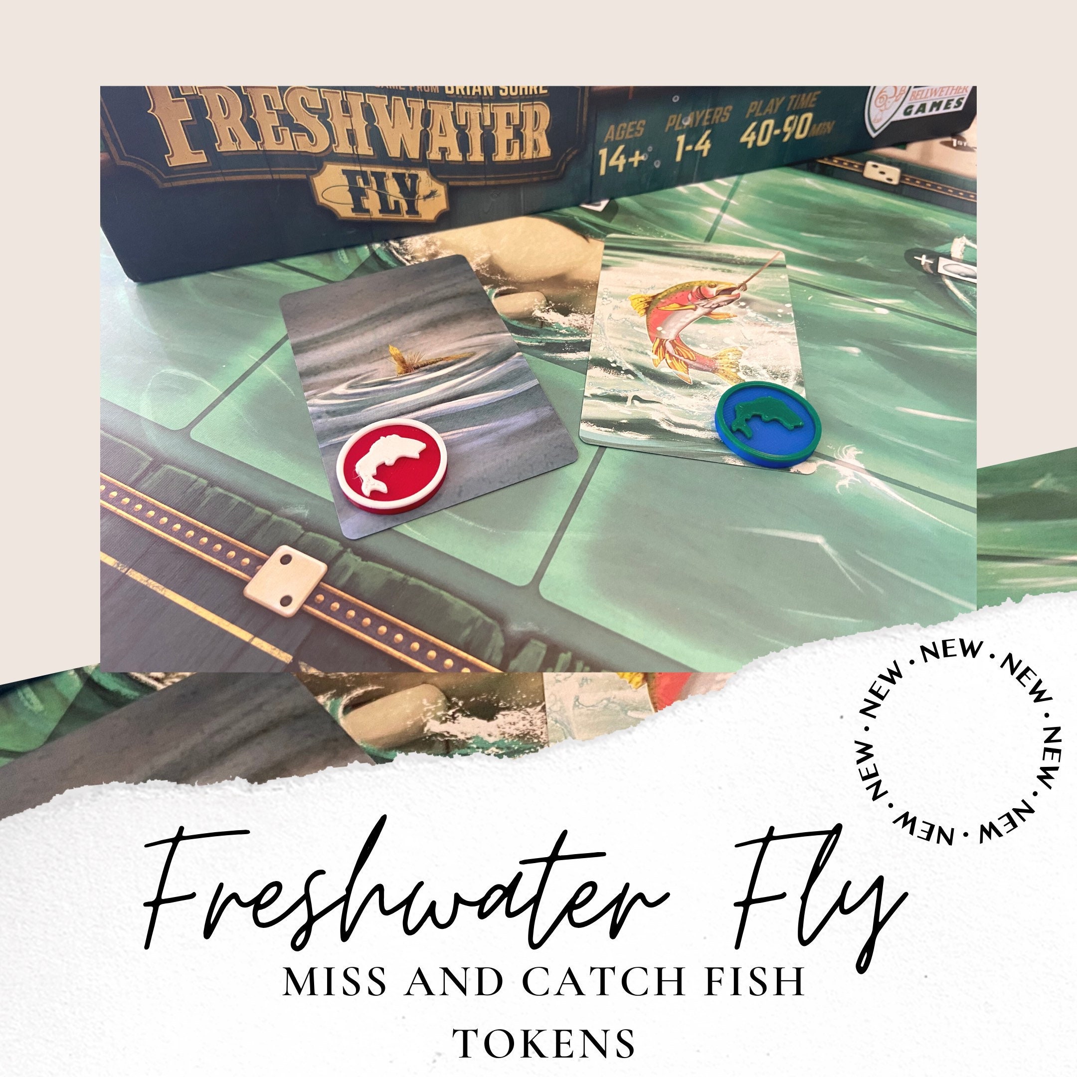 Freshwater Fly board game Upgrade Set board game upgrade | Etsy