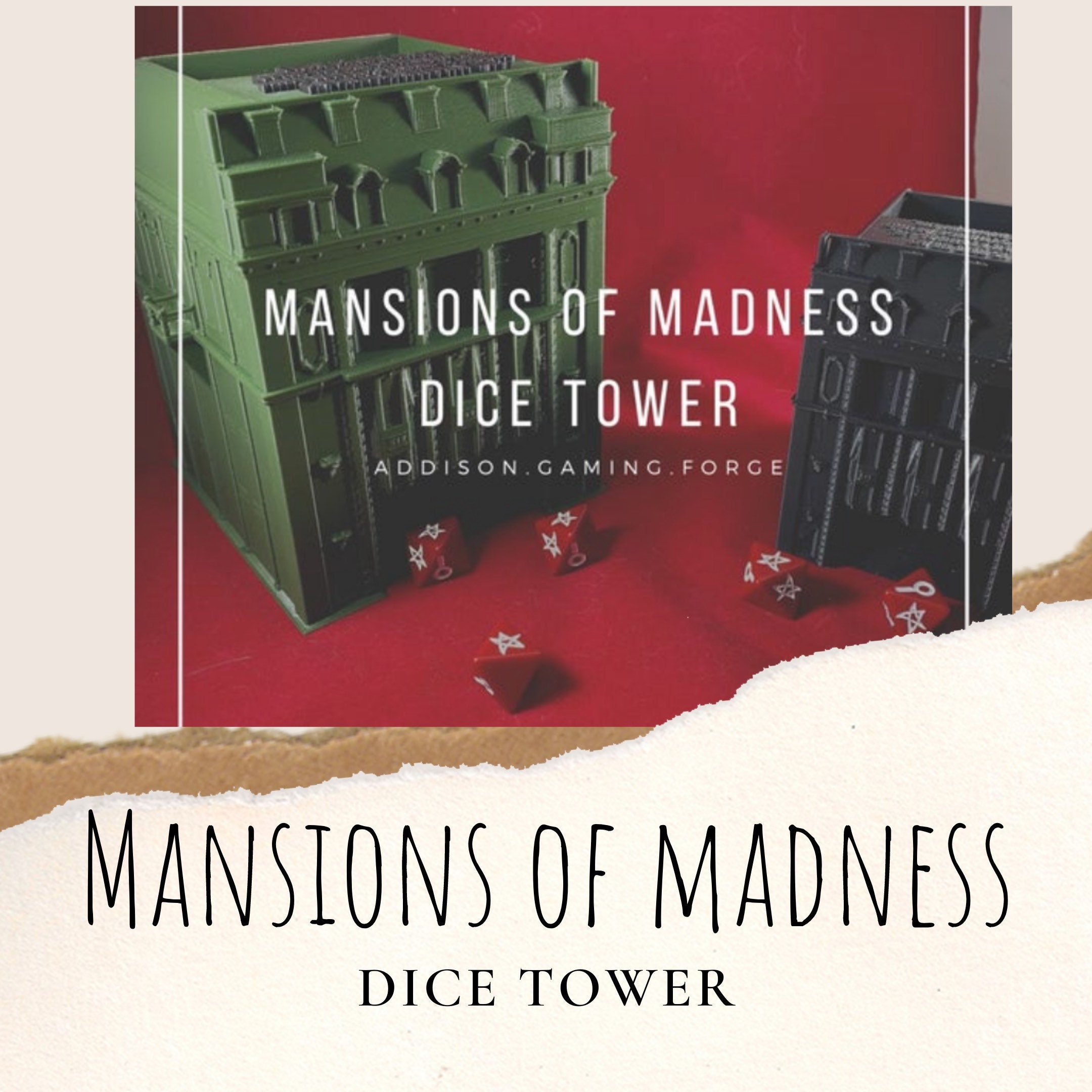 Mansions of Madness Board Game Dice Tower Mansions of | Etsy