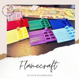 Flamecraft Player Board Set (6 Boards) - Etsy