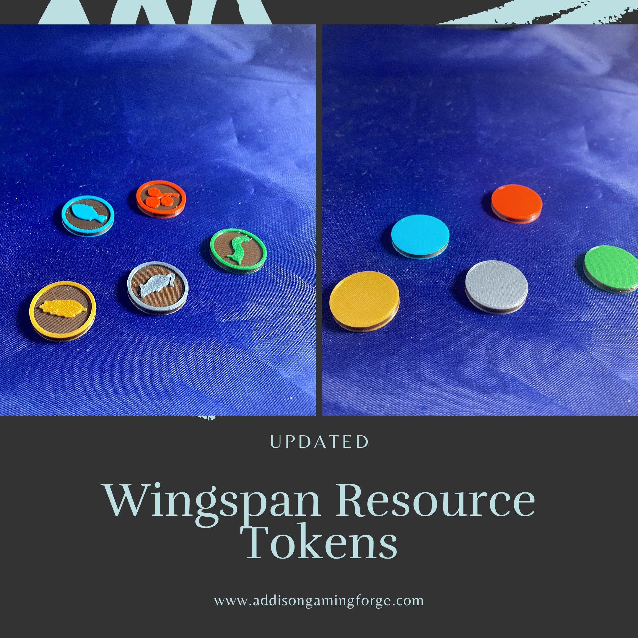 Wingspan Board Game 3D Resource Tokens, Board Game Upgrades, Board Game ...