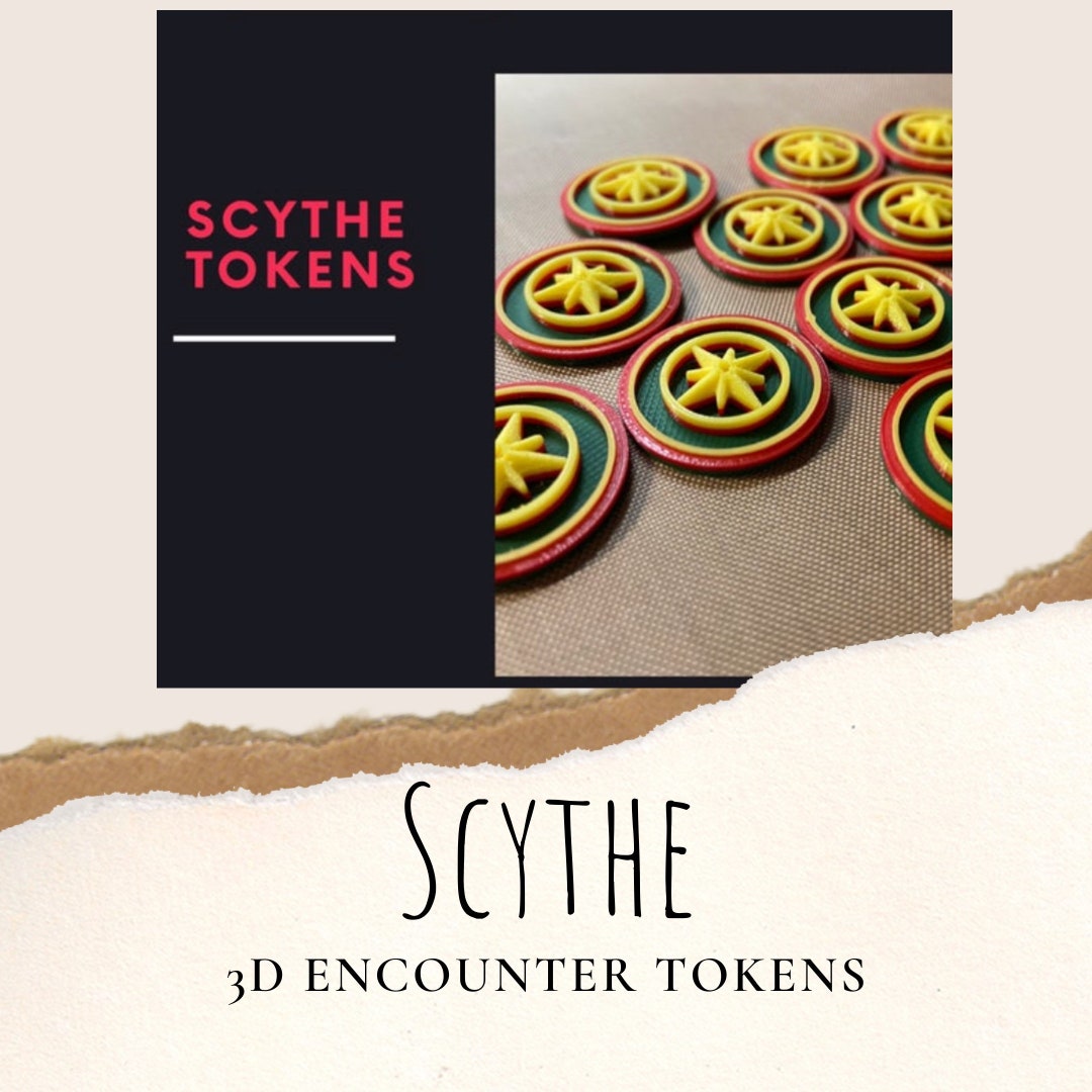 Scythe Board Game, Scythe 3-D Encounter Tokens, Scythe Tokens, Scythe ...