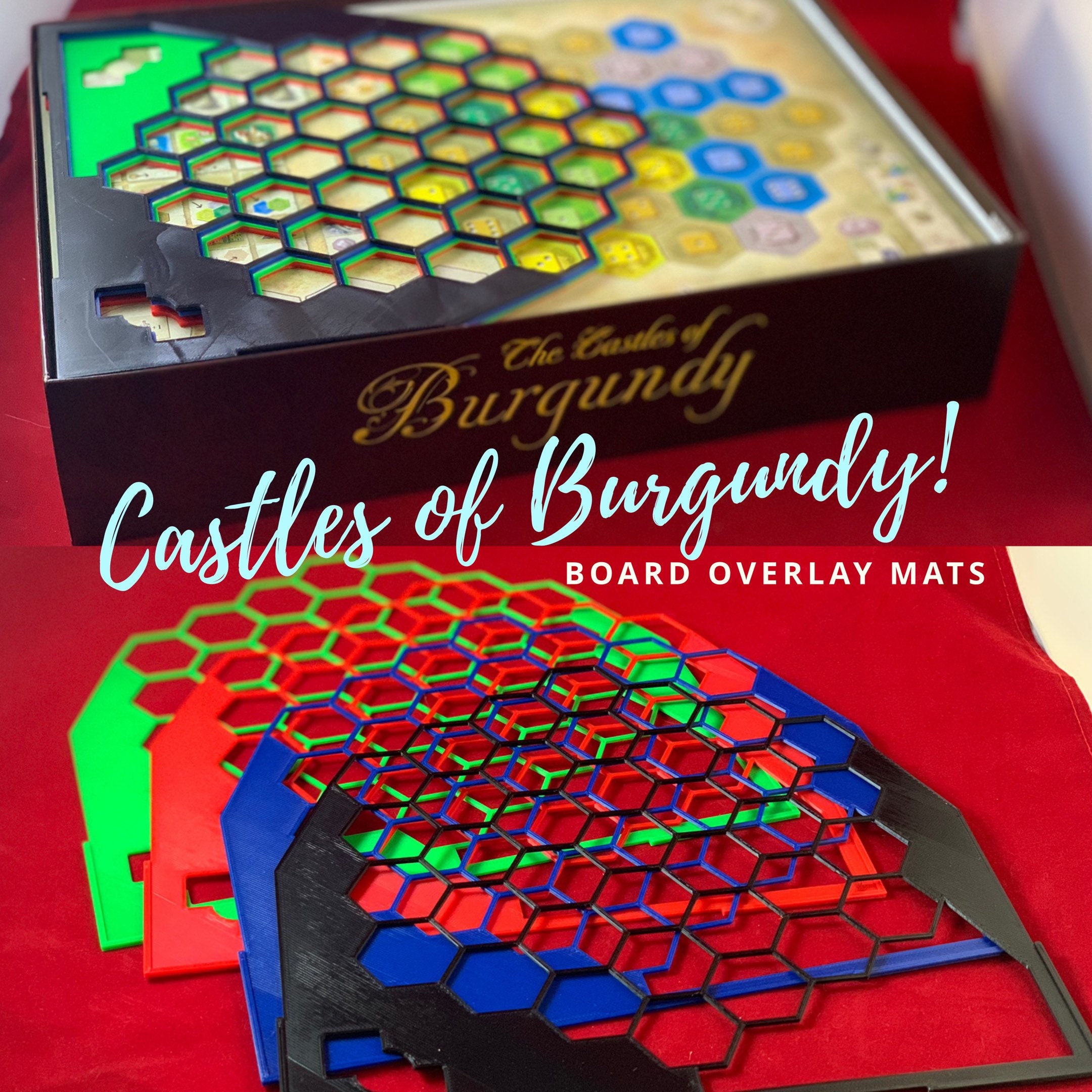 Castles of Burgundy Board Game Overlay Mat Set Castles of - Etsy
