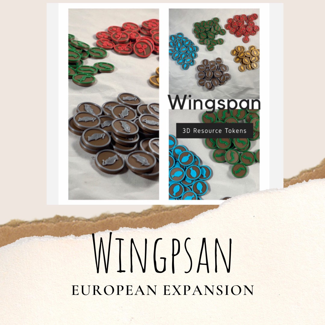 European Expansion Upgrade Set - Wingspan 3D Resource Tokens - Etsy