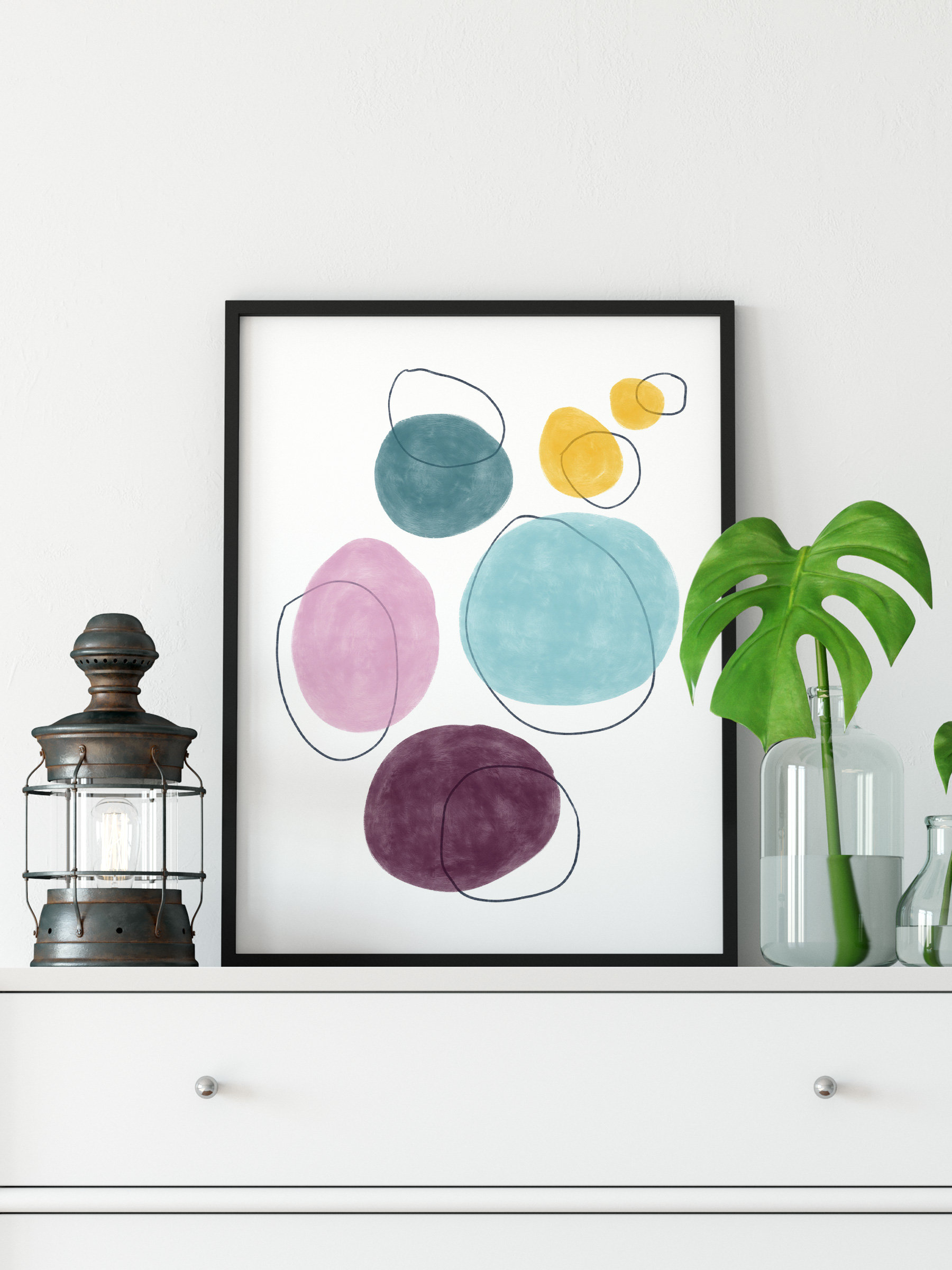 Colorful kids art prints Abstract playroom wall art Modern | Etsy