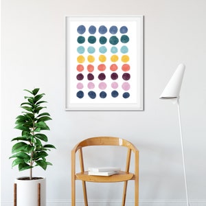 Playroom Colorful Art, Abstract Nursery Wall Art Print, Scandinavian ...