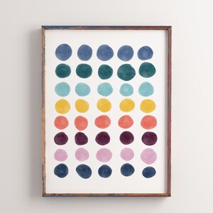Playroom Colorful Art, Abstract Nursery Wall Art Print, Scandinavian ...
