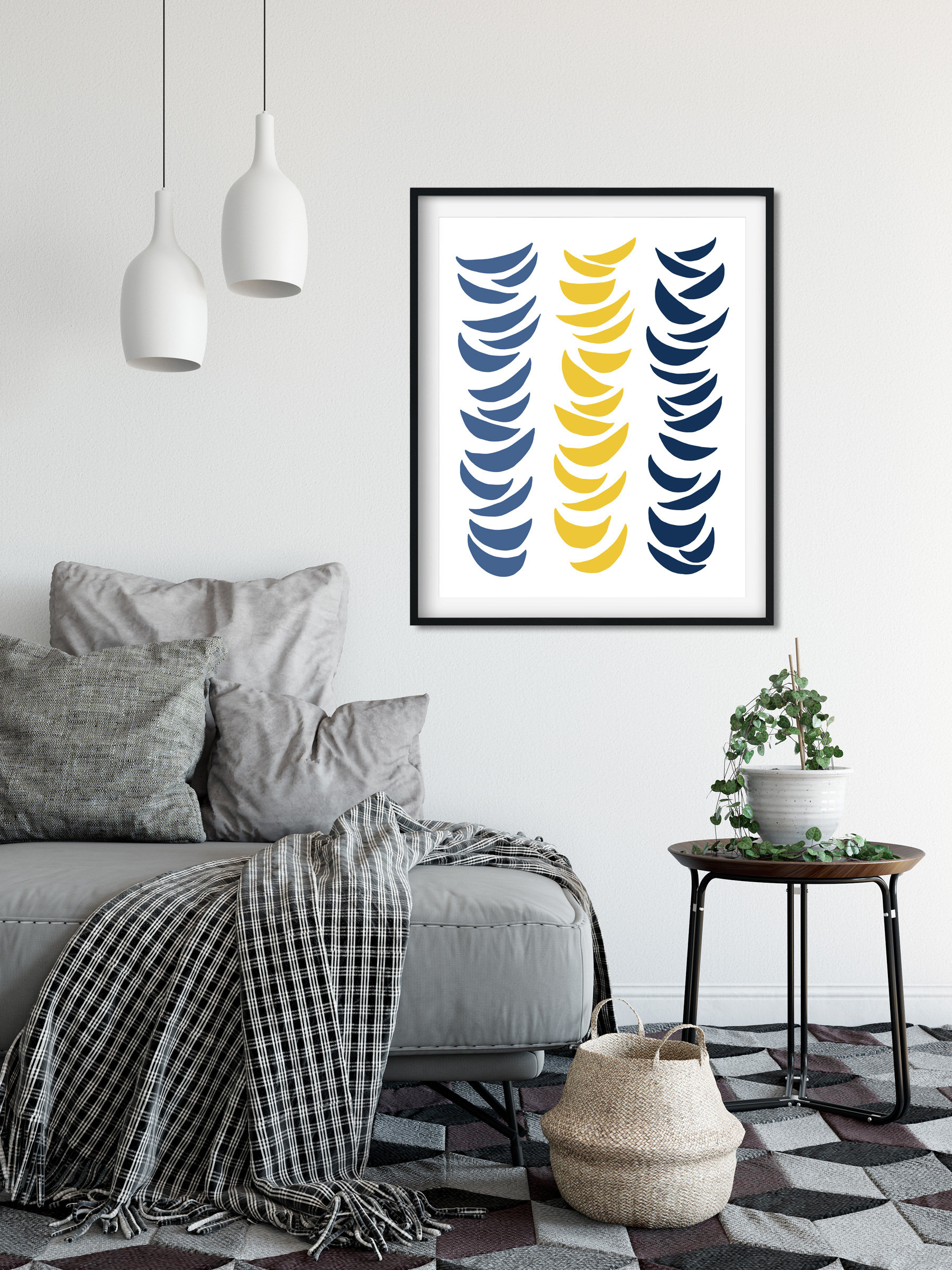 Modern Art Printable Mid Century Modern Wall Art Print for - Etsy