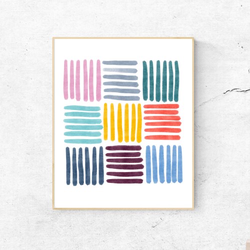Playroom Colorful Art Abstract Nursery Wall Art Print - Etsy