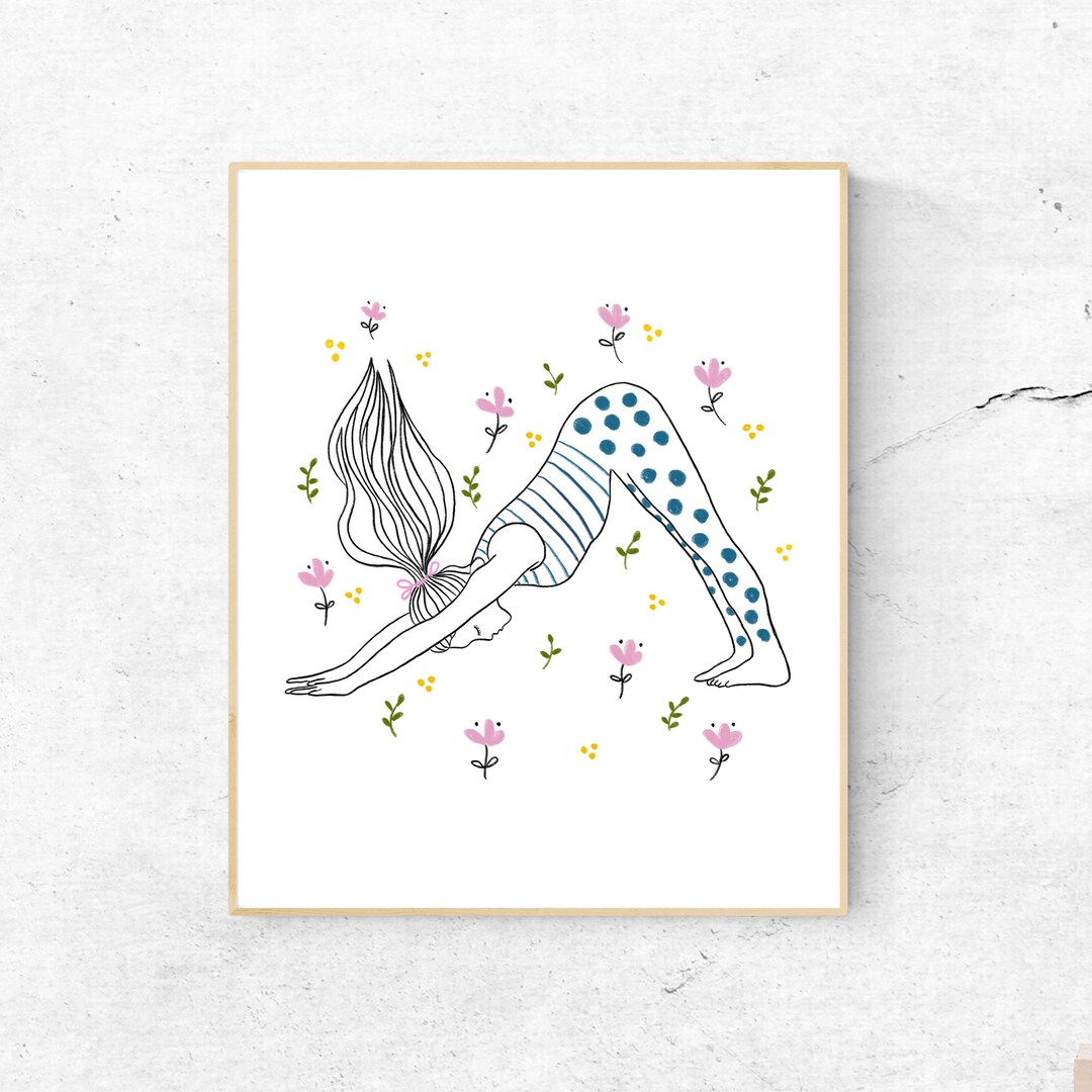 Yoga Art Print, Yoga Room Decor, Yoga Studio Print, Yoga Gift ...