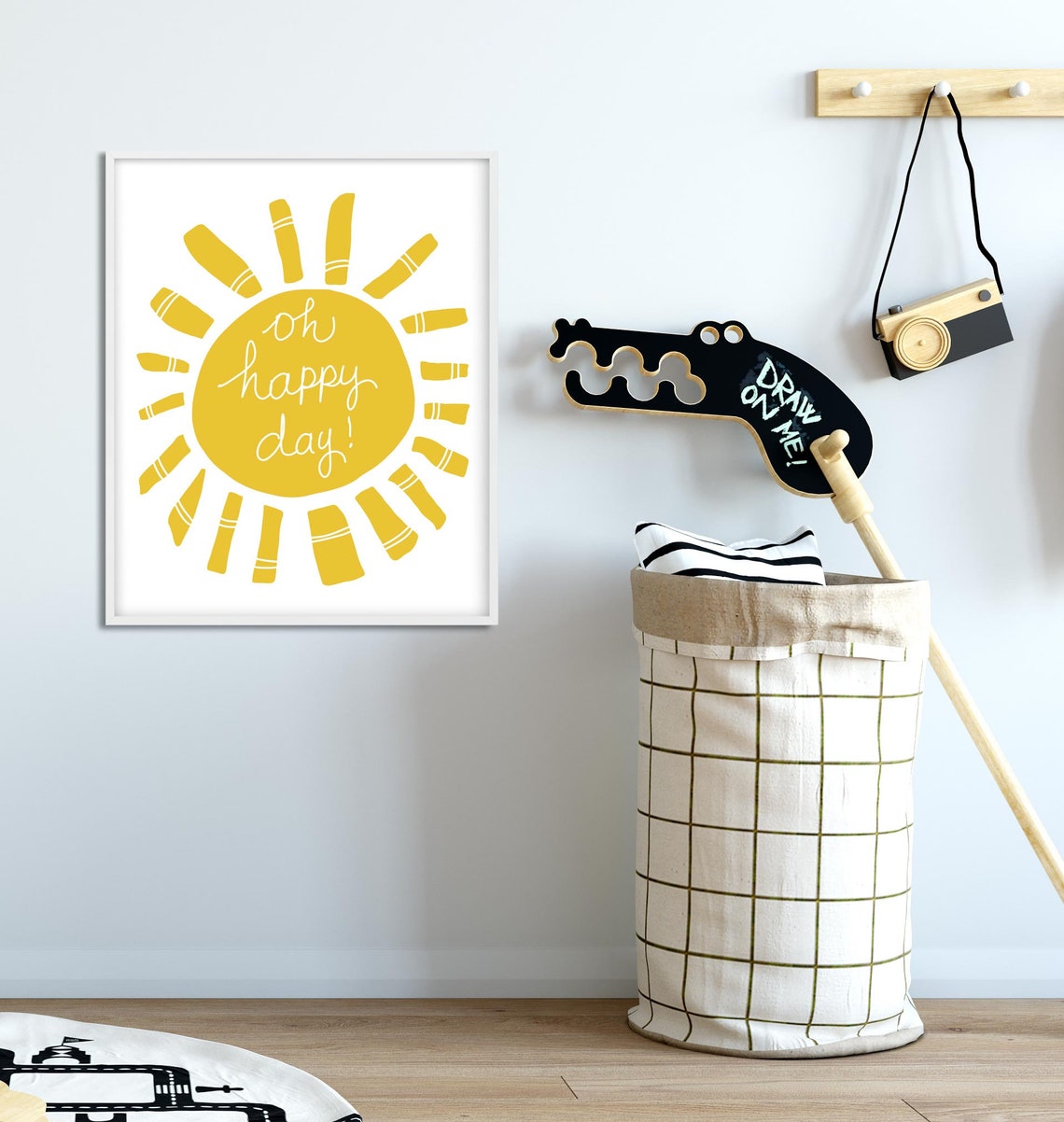 Sun Printable Art Sun Print for Playroom Yellow Sun Kids - Etsy