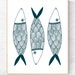 Nautical Printable Wall Art, Modern Fish Print, Beach House Print ...