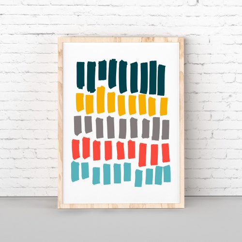 Playroom Colorful Art Abstract Nursery Wall Art Print - Etsy