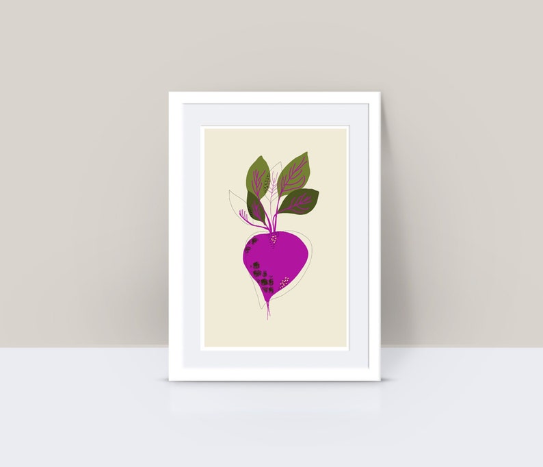 Beet Illustration Printable Art Beetroot Wall Art Print - Etsy
