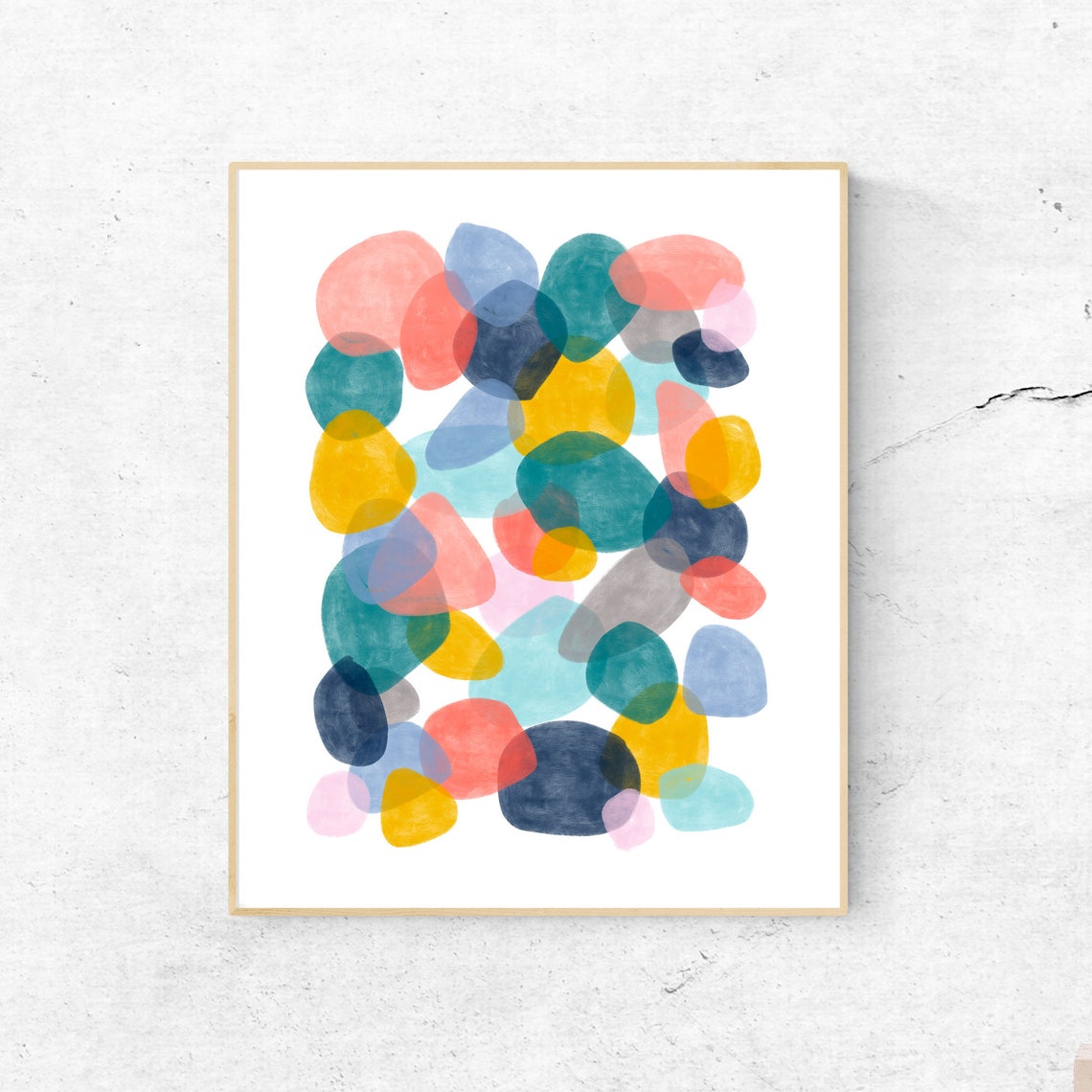 Colorful Abstract Art Modern Poster Colorful Printable Wall | Etsy