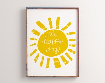 Oh Happy Day Poster - Etsy
