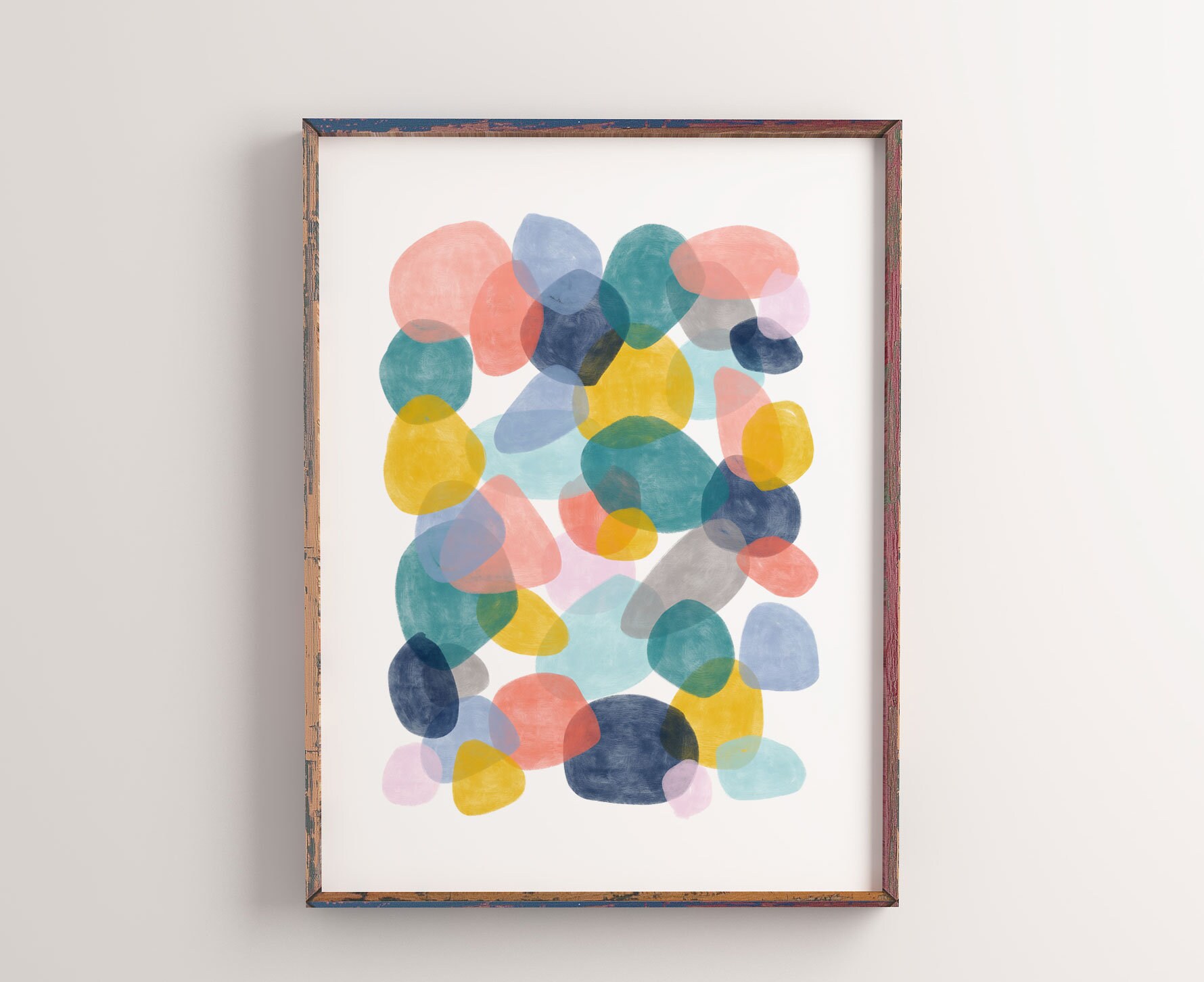 Colorful Abstract Art Modern Poster Colorful Printable Wall | Etsy