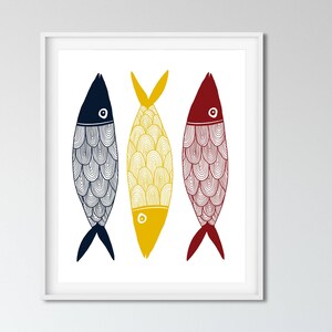 Fish Printable, Fish Poster, Beach House Print, Bathroom Wall Art ...