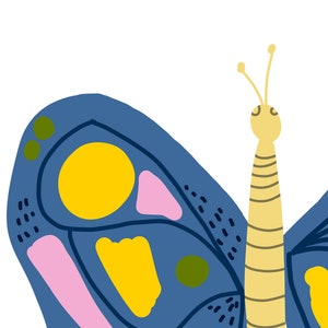 Butterfly Nursery Wall Art Colorful Kids Art Playroom Print - Etsy