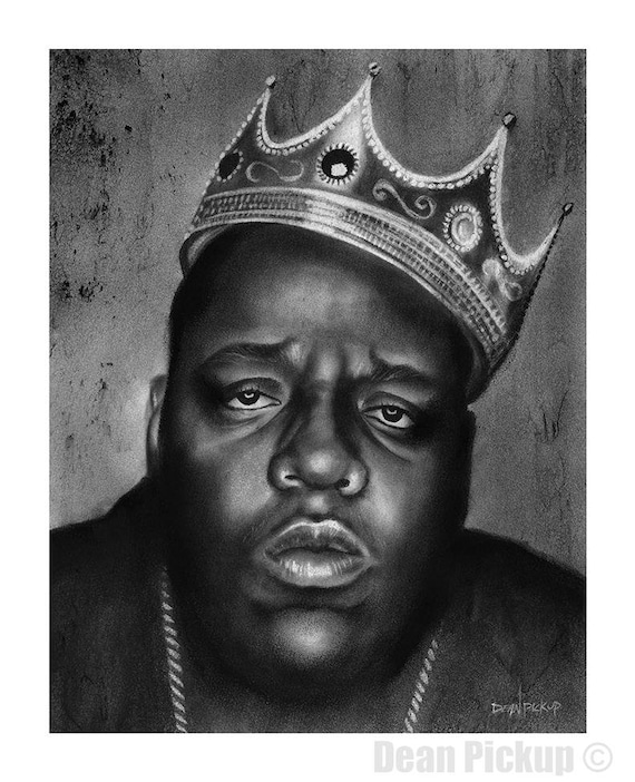 Dessins Au Crayon De Biggie Biggie ' It Was All A Dream', Peinture Par
