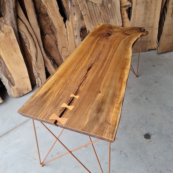 Wood Slab Desk - Etsy