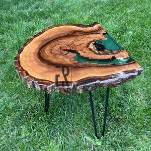 Live Edge Wood Slab Coffee Table /tree Slice End Table / Walnut Wood ...